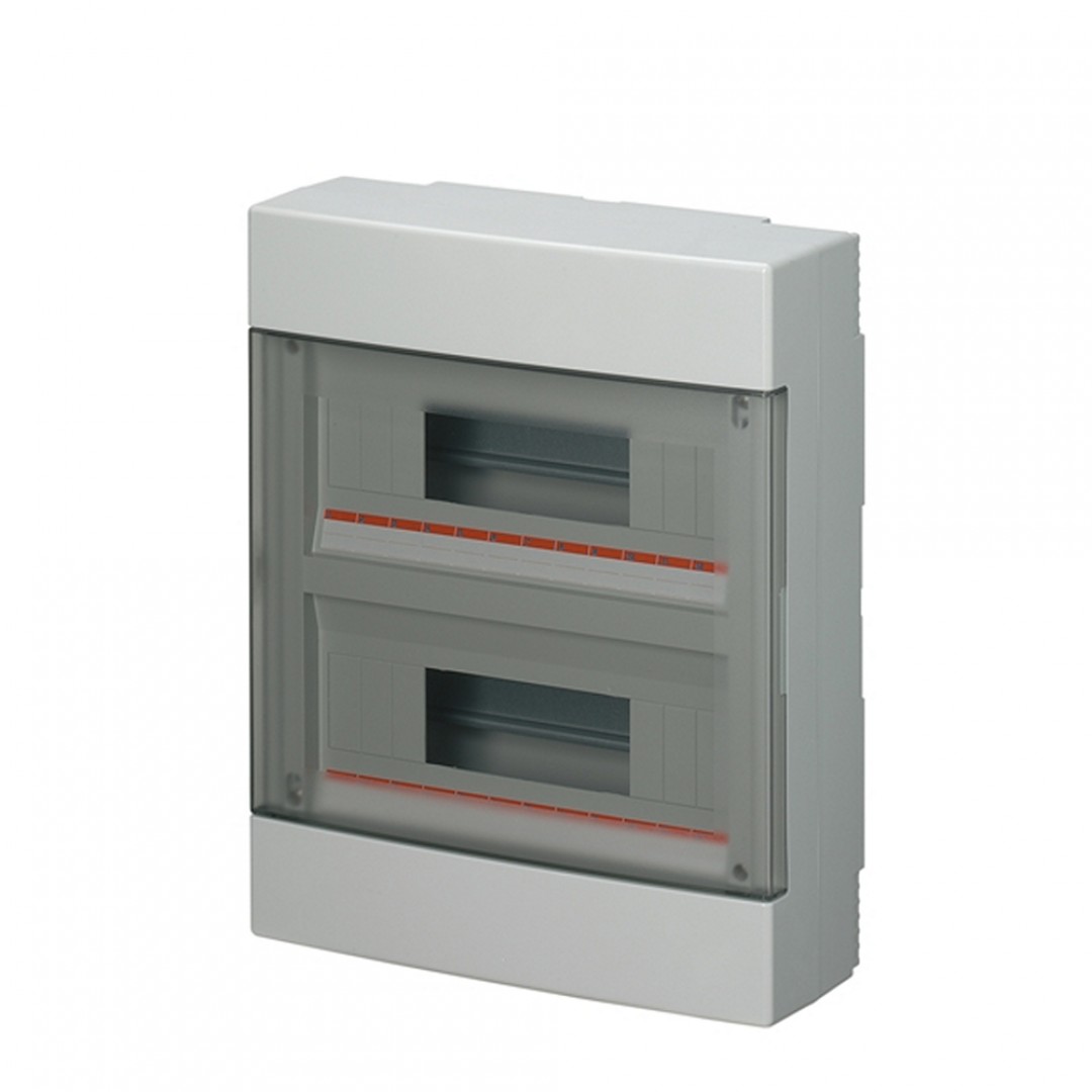RAZDJELNIK 2-REDNI - NADŽBUKNI - 24 MODULA - PROZIRNA VRATA - EC60024 ...