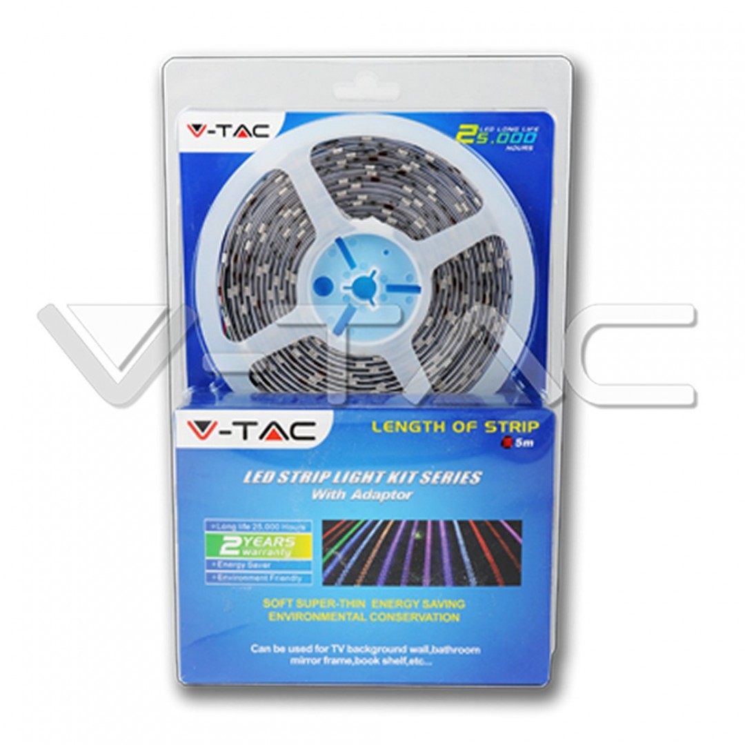 TRAKA LED - FLEKSIBILNA- SMD - 60LED/M- 5M - 9,6W/M - RGB+NAPAJANJE ...