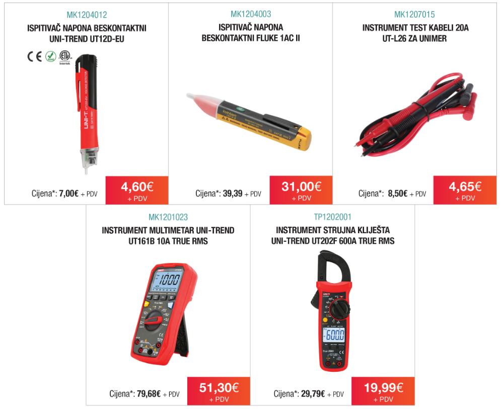 [akcija] Mjerni instrumenti FLUKE I UNI-T - elektromaterijal, rasvjeta ...
